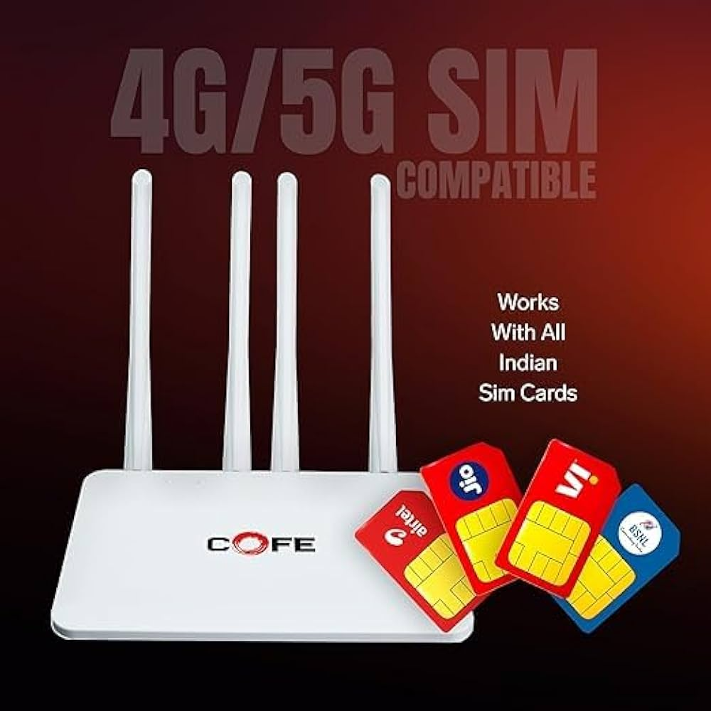 5G Modum cofe 05-CT04 | Wi-Fi 6 4G/5G Sim VPN Router Speed Upto 300 ...